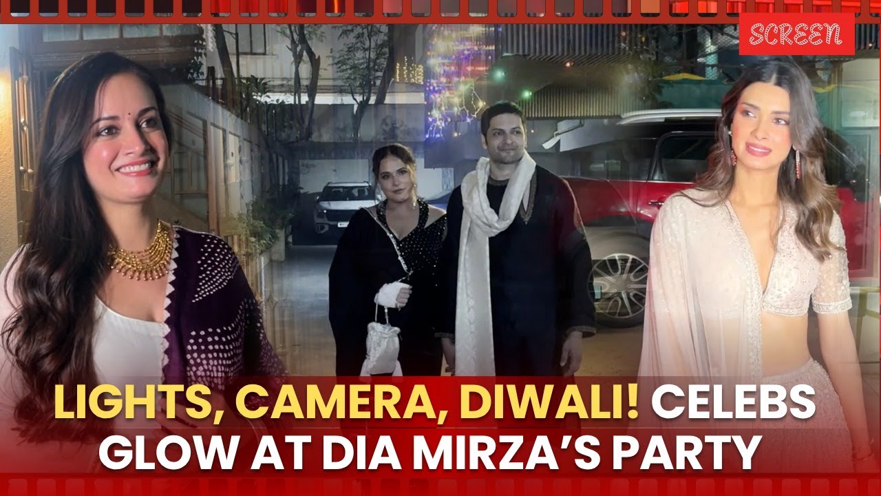 Stars Shine Bright at Dia Mirza’s Diwali Bash, Spreading Glamour and ...