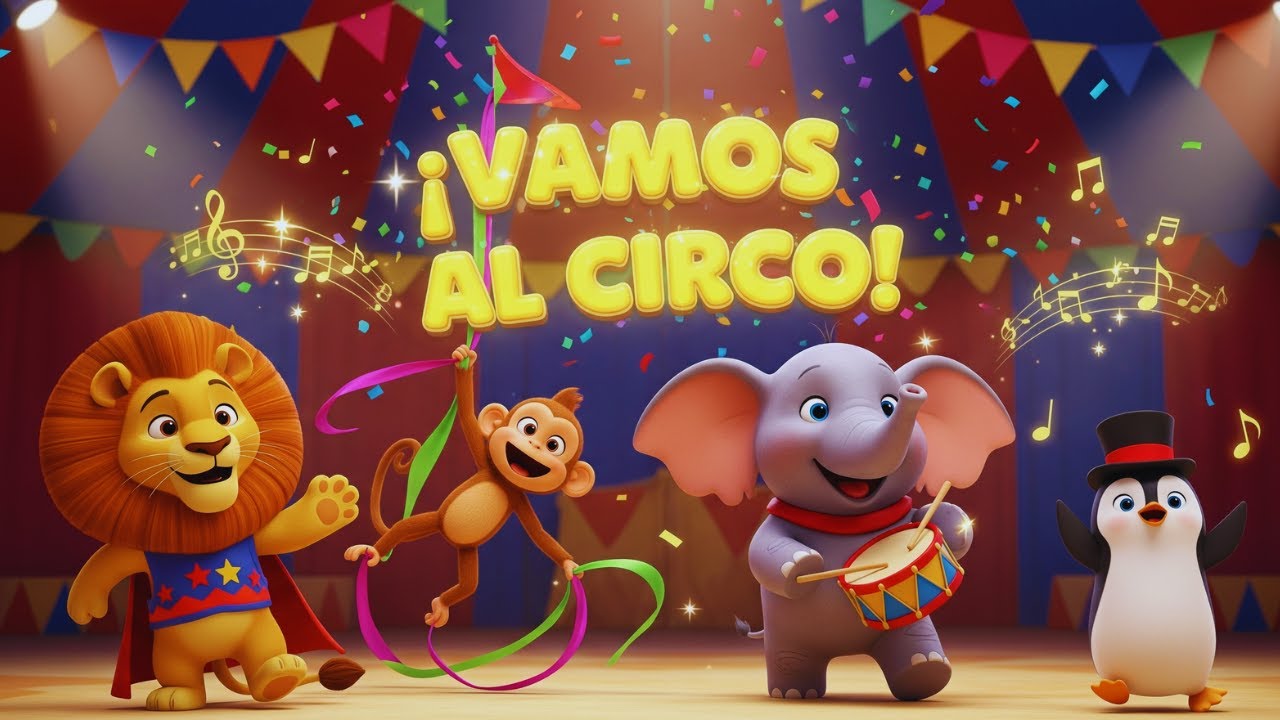 Canciones Infantiles | 🎪 ¡Los Animales del Circo llegaron! 🐘🐒🎶 ...