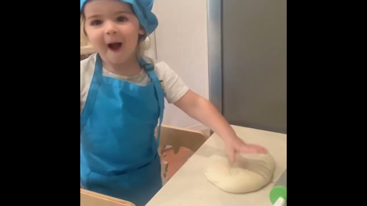 Sensory play - Love the feel of bread dough - YouTube