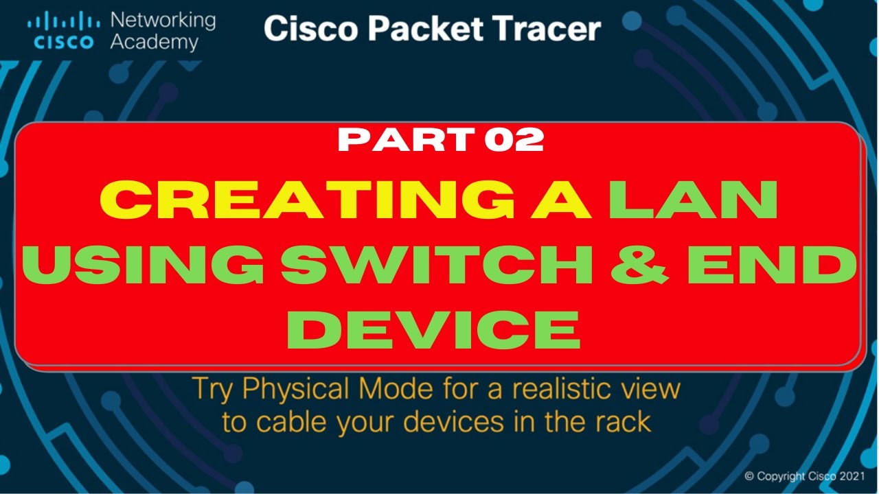 Cisco Packet Tracer | Creating Lan Using Switch & end device connection ...