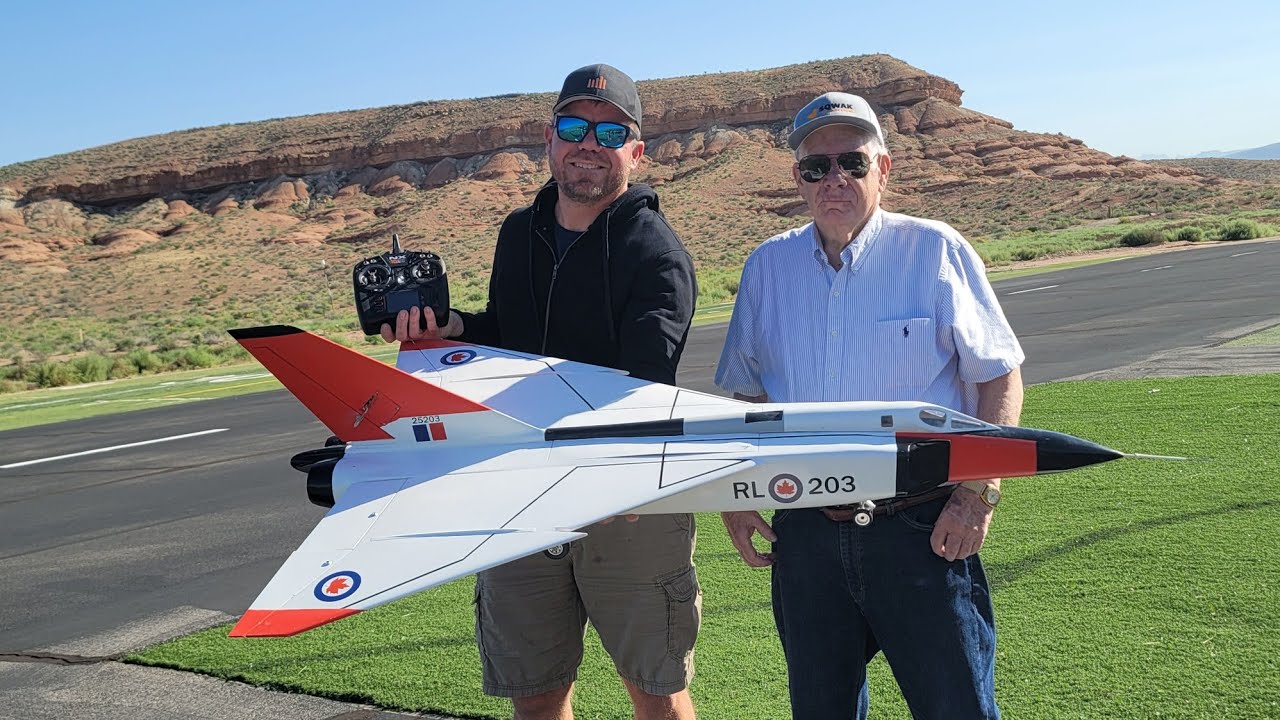 R/C AVRO ARROW 90MM EDF..MODELS BY JOHN..BUILT BY WADE JOOS-MAIDEN ...