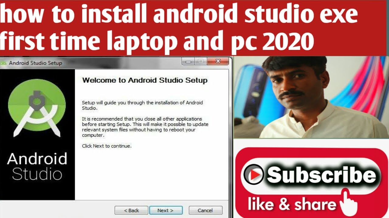 how to install android studio setup exe first time on laptop and pc ...