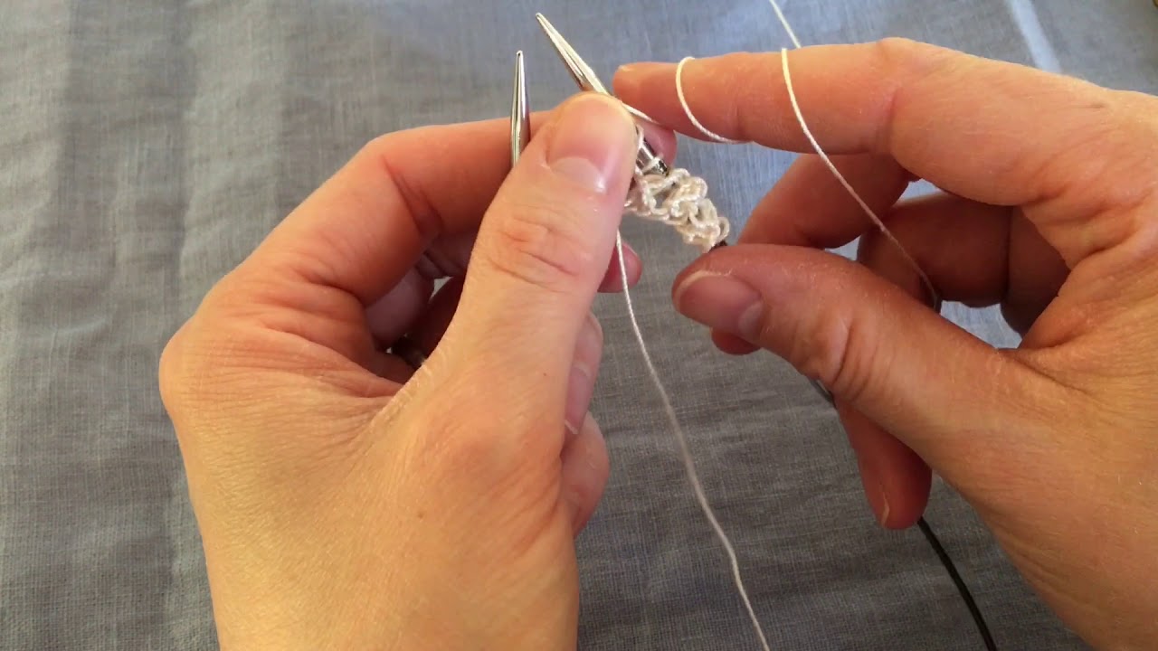 Knitting Victorian Lace Demonstration--not a tutorial - YouTube