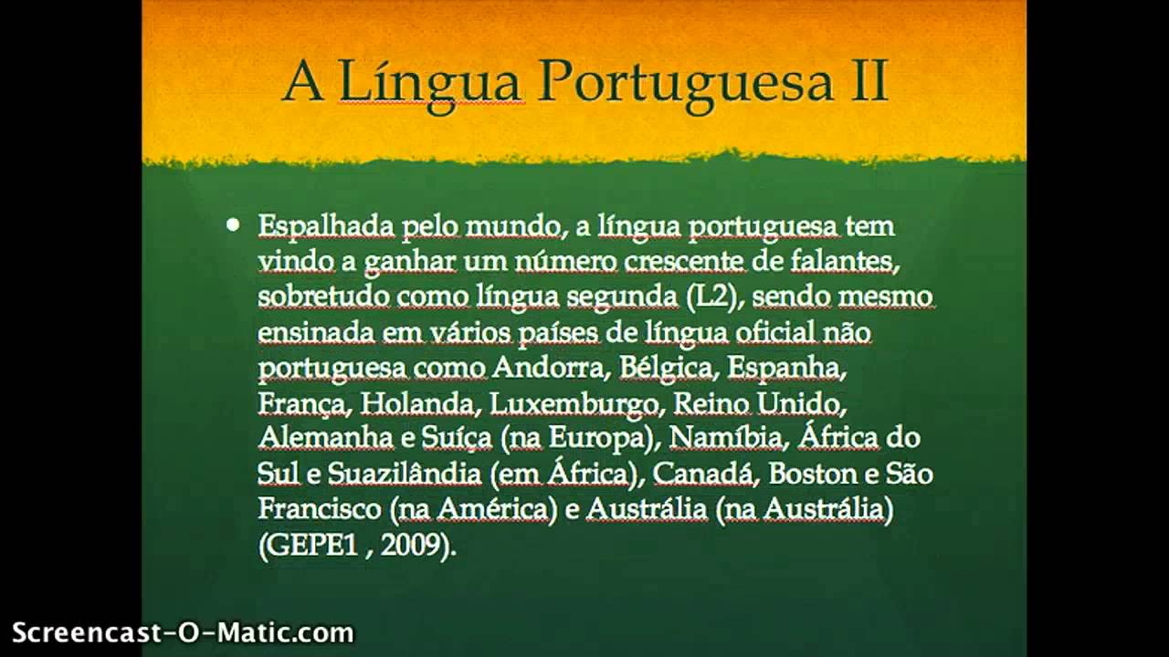 Língua Portuguesa em Angola - YouTube