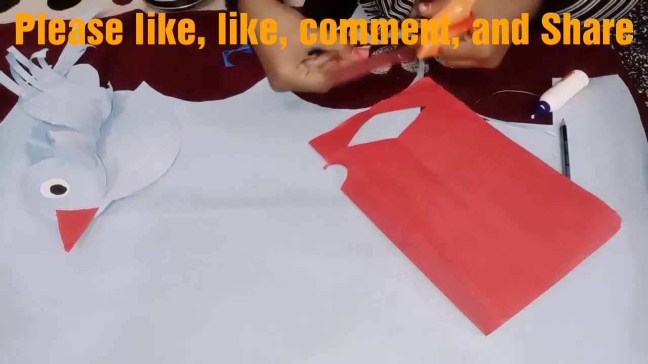 Easy way to make bird for kids 2020 paper craft - YouTube