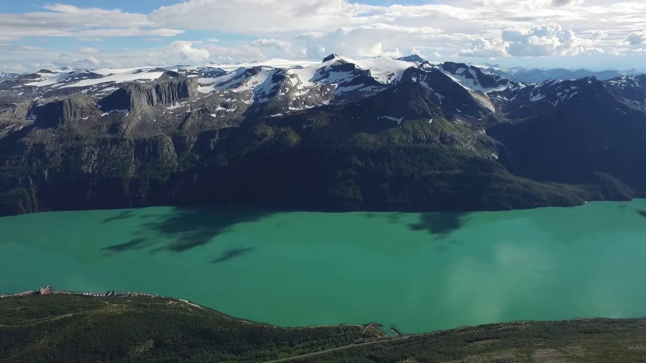 DJI Inspire one flys over Glomfjord - YouTube