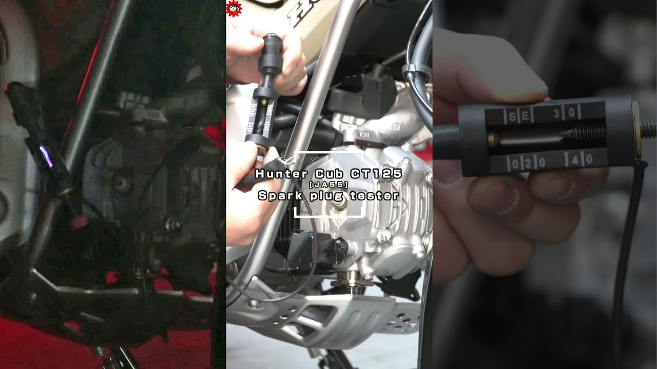 #Shorts｜[CT125]Checking the electrical system with a spark plug tester ...