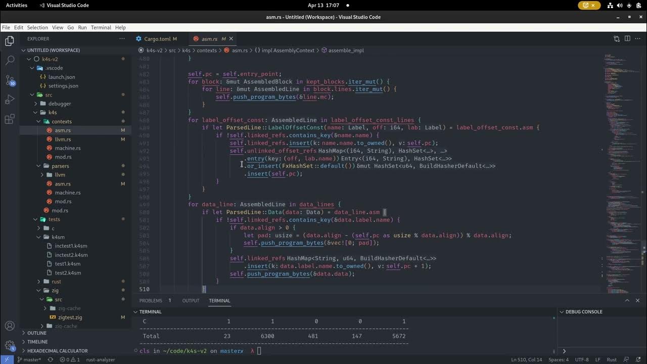 Going over my (reworked) custom assembler for my own computer architecture! (k4s devlog #2 ...