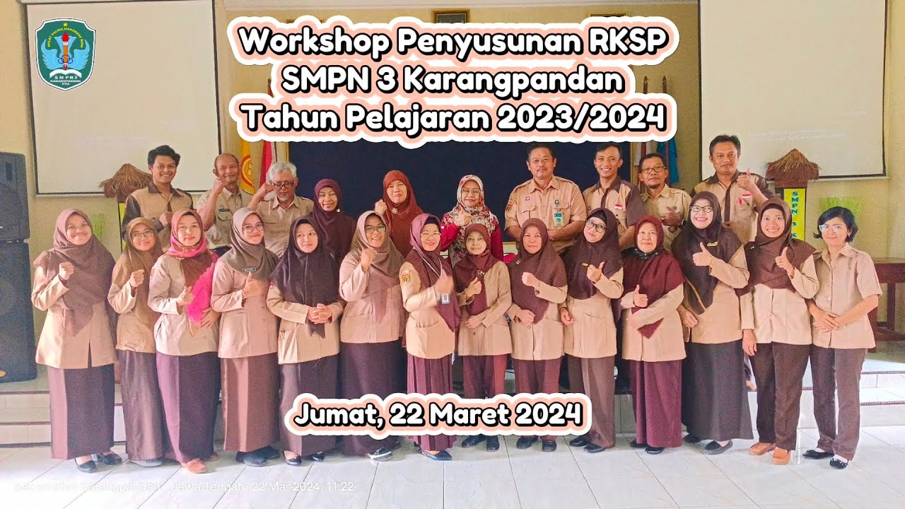 Workshop Penyusunan RKSP SMPN 3 Karangpandan TP. 2023/2024 - YouTube