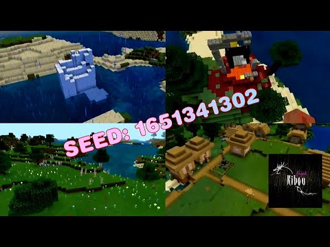 Minecraft Bedrock | Flower Forest Village Seed | Music C418 - Dreiton ...