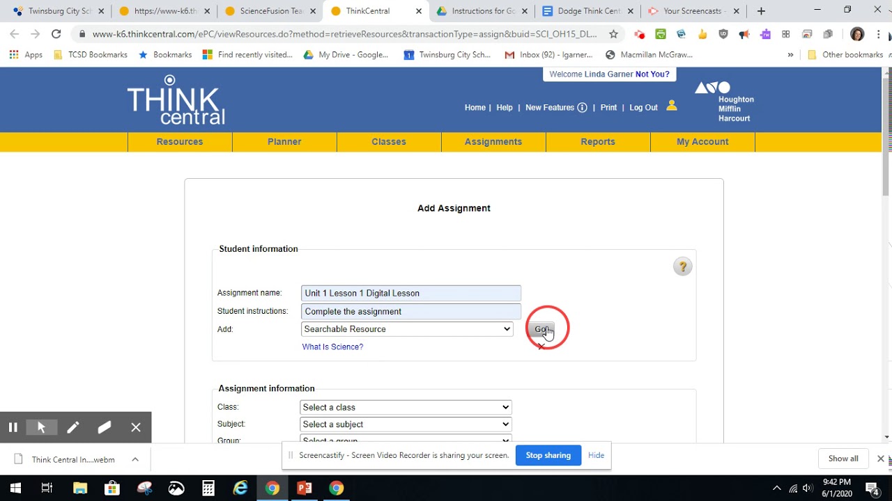 Think Central Create Science Fusion Assignment Jun 1, 2020 9 44 PM ...