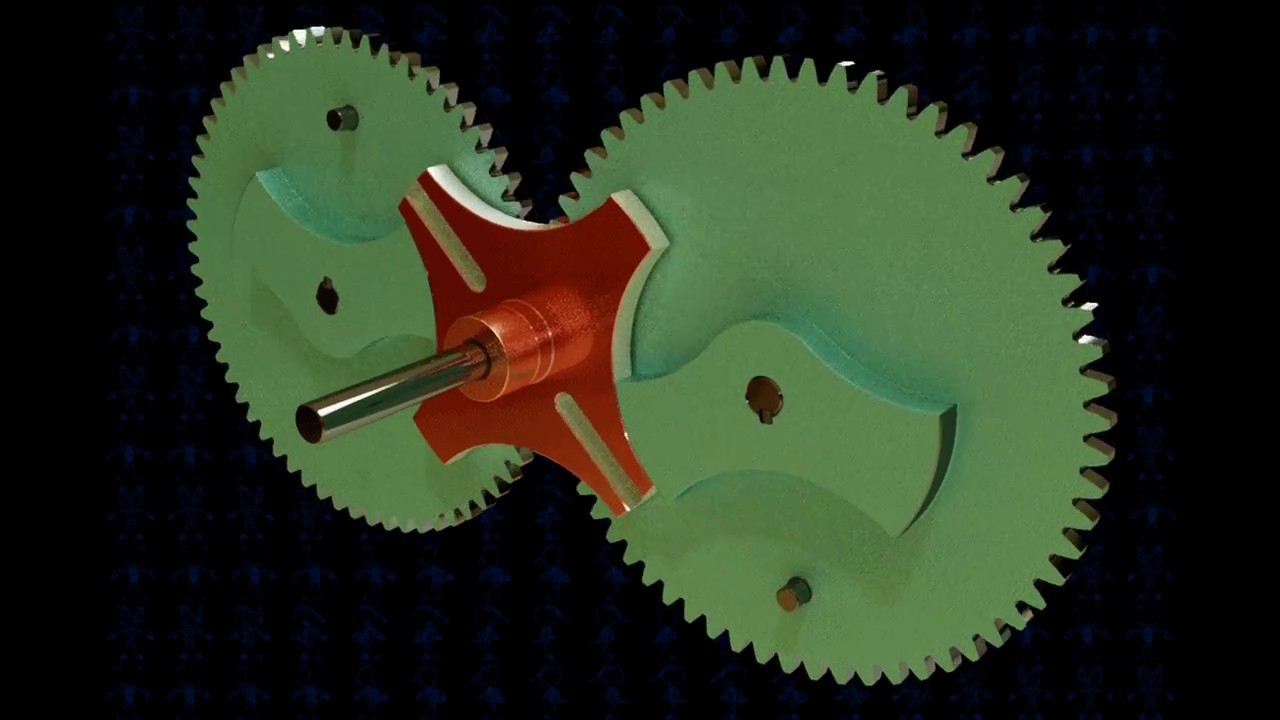 Double Geneva Reciprocating I Mechanism 3D Model - YouTube