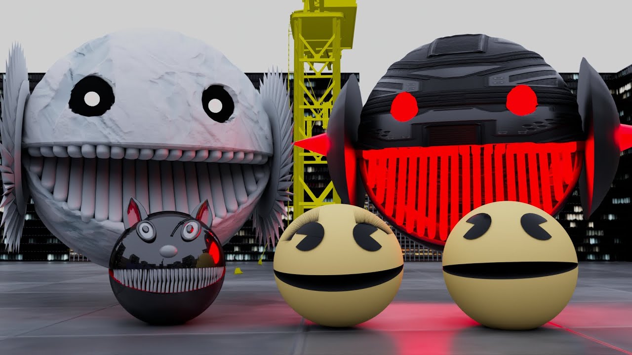 MONSTER PACMAN VS MONSTRE PACMAN - YouTube