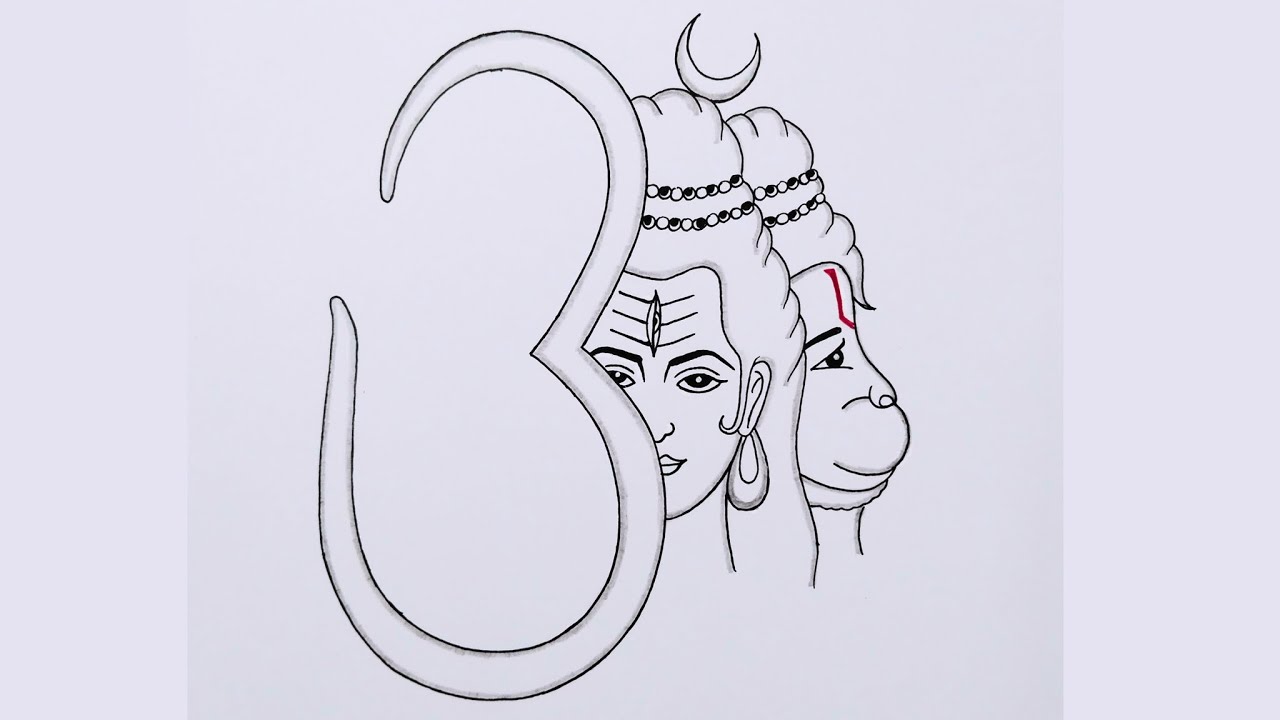 how to draw lord shiva drawing easy step by step | shiva drawing easy ...