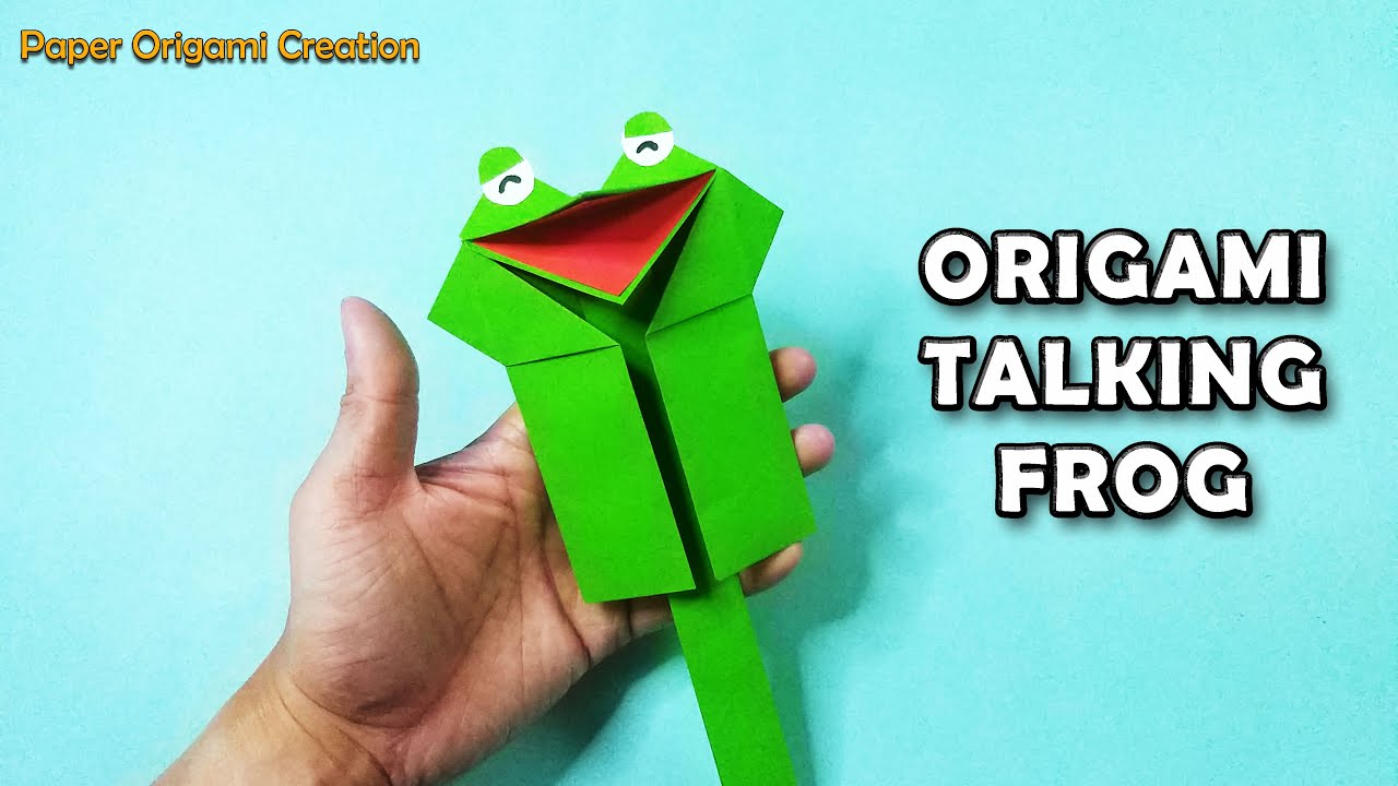 How to Make an Origami Talking Frog | Origami Tutorial - YouTube