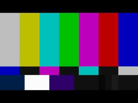 SMPTE Television Color Test Calibration Bars and 1Khz Sine Wave For 12 Hours