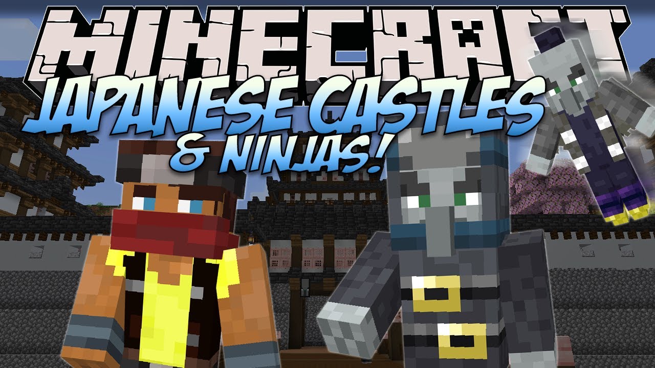 Mod Showcase | JAPANESE CASTLES & NINJAS! (Bagus Mobs Mod) | Minecraft 1.20.4 - YouTube