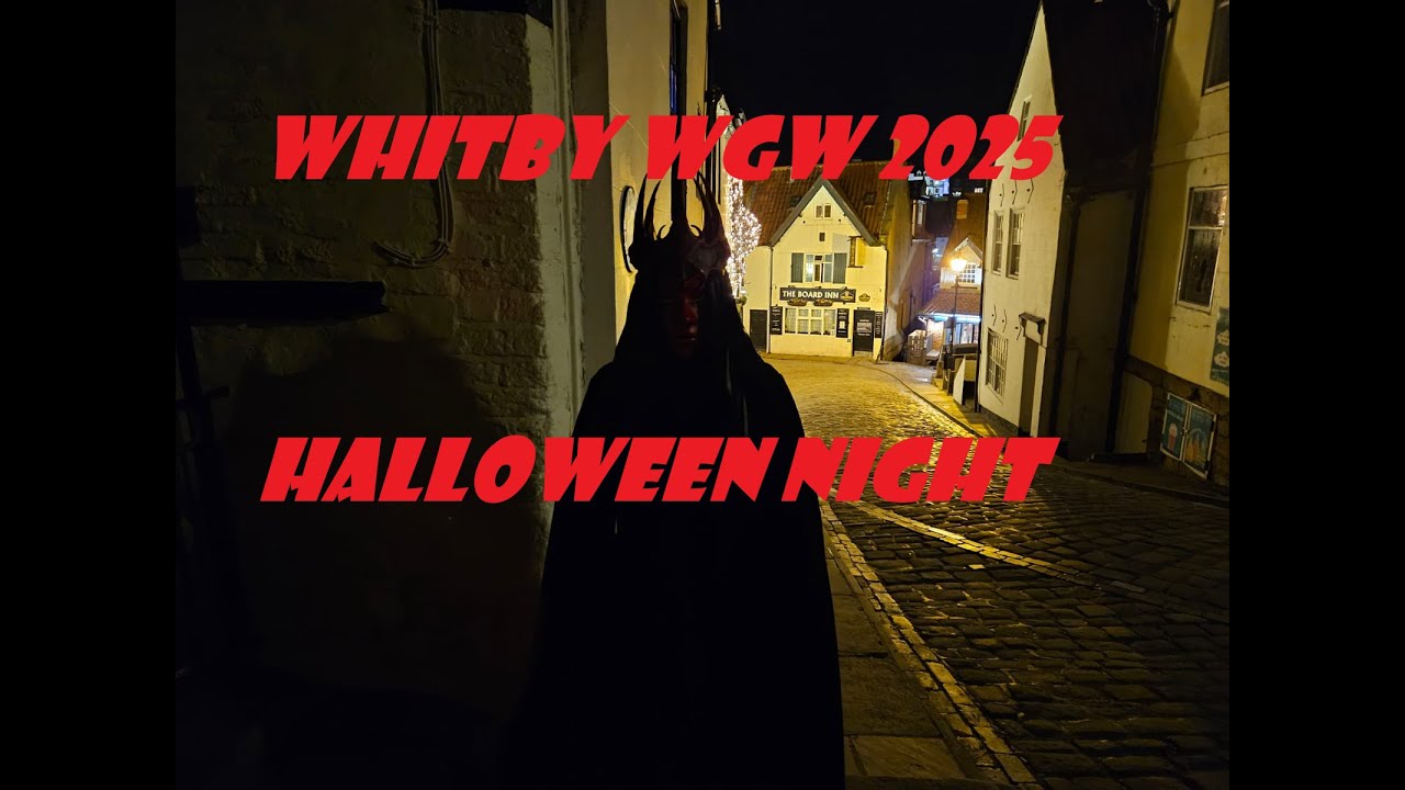 whitby goth weekend 2025 halloween night walk about - YouTube