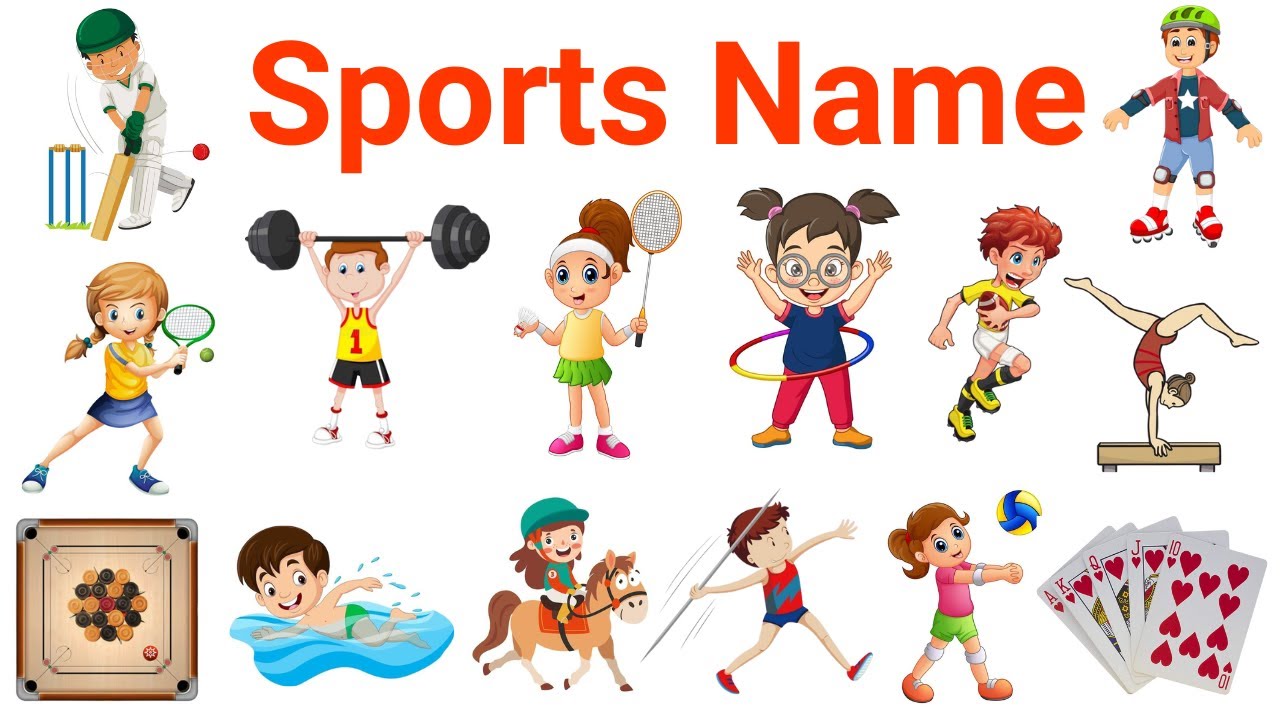 Sports name | 50 Sports Vocabulary in English with Pictures | Sports ...