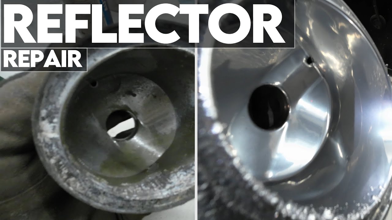 How to repair chrome reflector - YouTube
