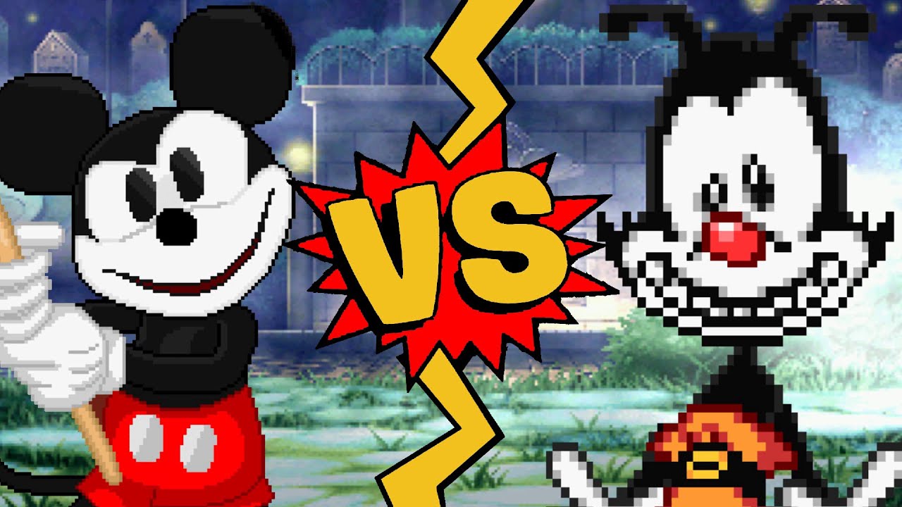 M.U.G.E.N Battles | Mickey Mouse vs Yakko Warner | Disney vs Animaniacs ...