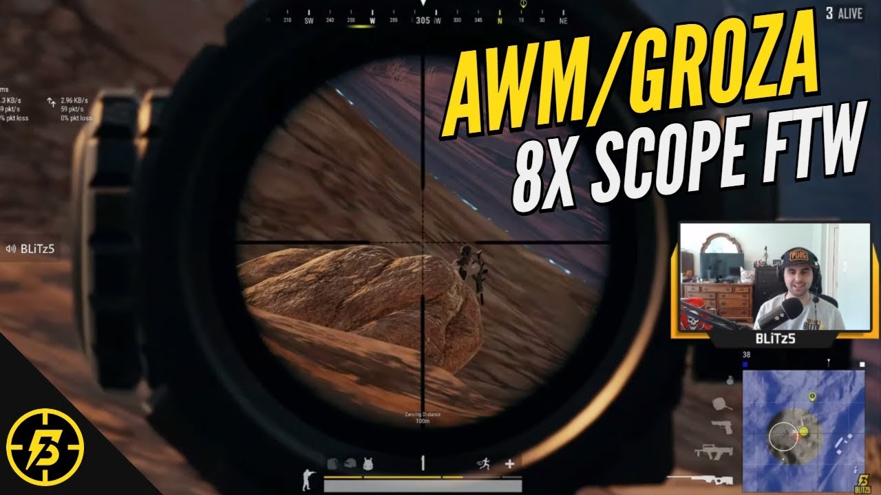 8x Scope is the best for sniping in PUBG! - YouTube
