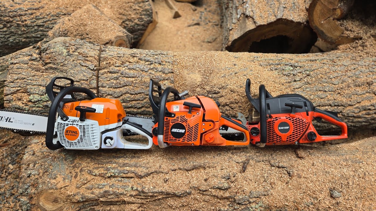 Stihl ms400c (stock) vs Krafterized makita 6100 vs Brisco built 620 💪💪💪 ...