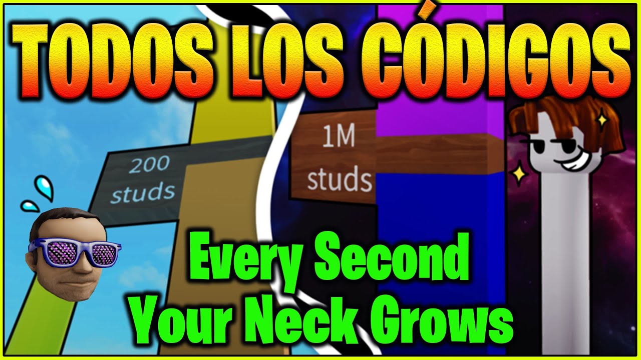 TODOS los CÓDIGOS de 🦒 EVERY SECOND YOUR NECK GROWS 🦒 activos de 2023 ...