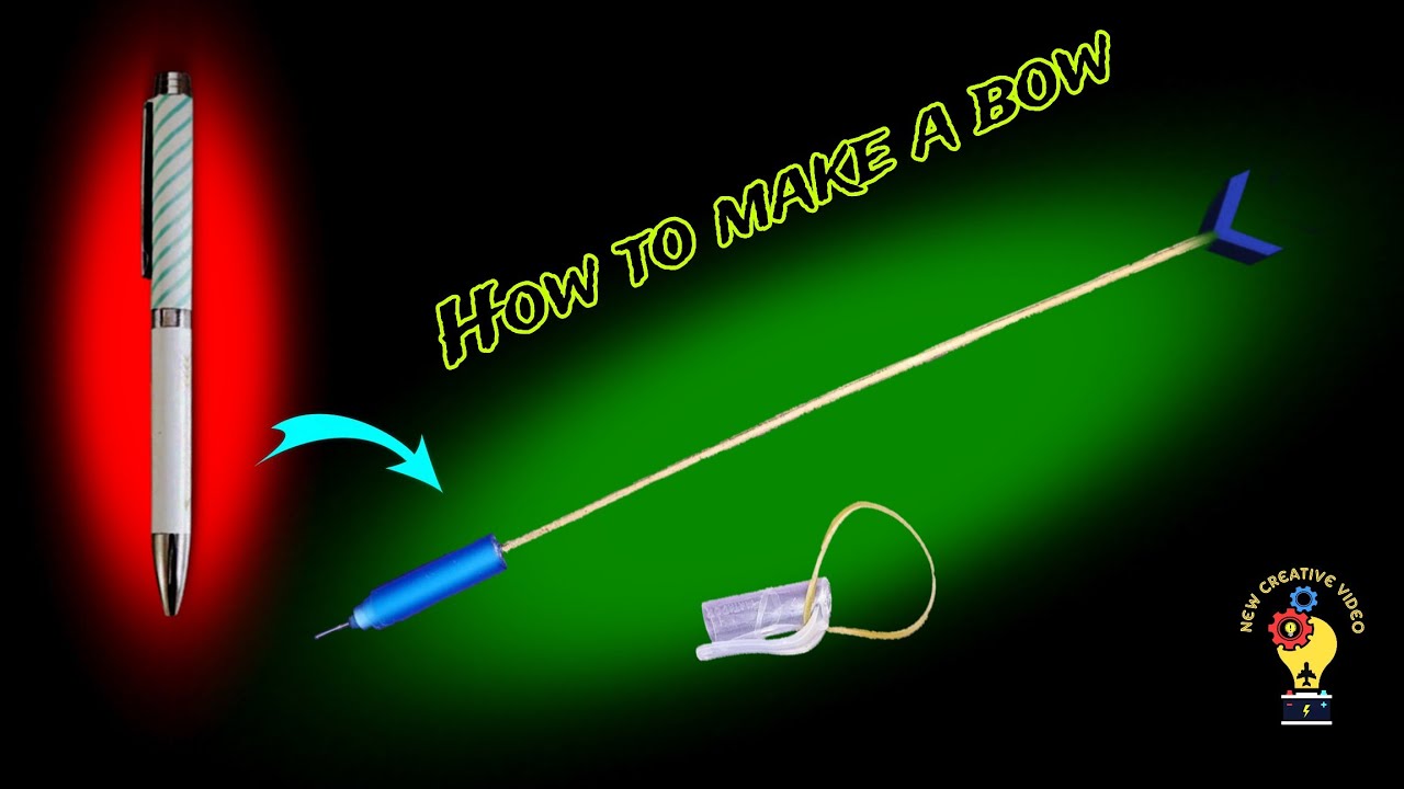 DIY Bow and Arrow from Pens | Easy Craft Tutorial - YouTube
