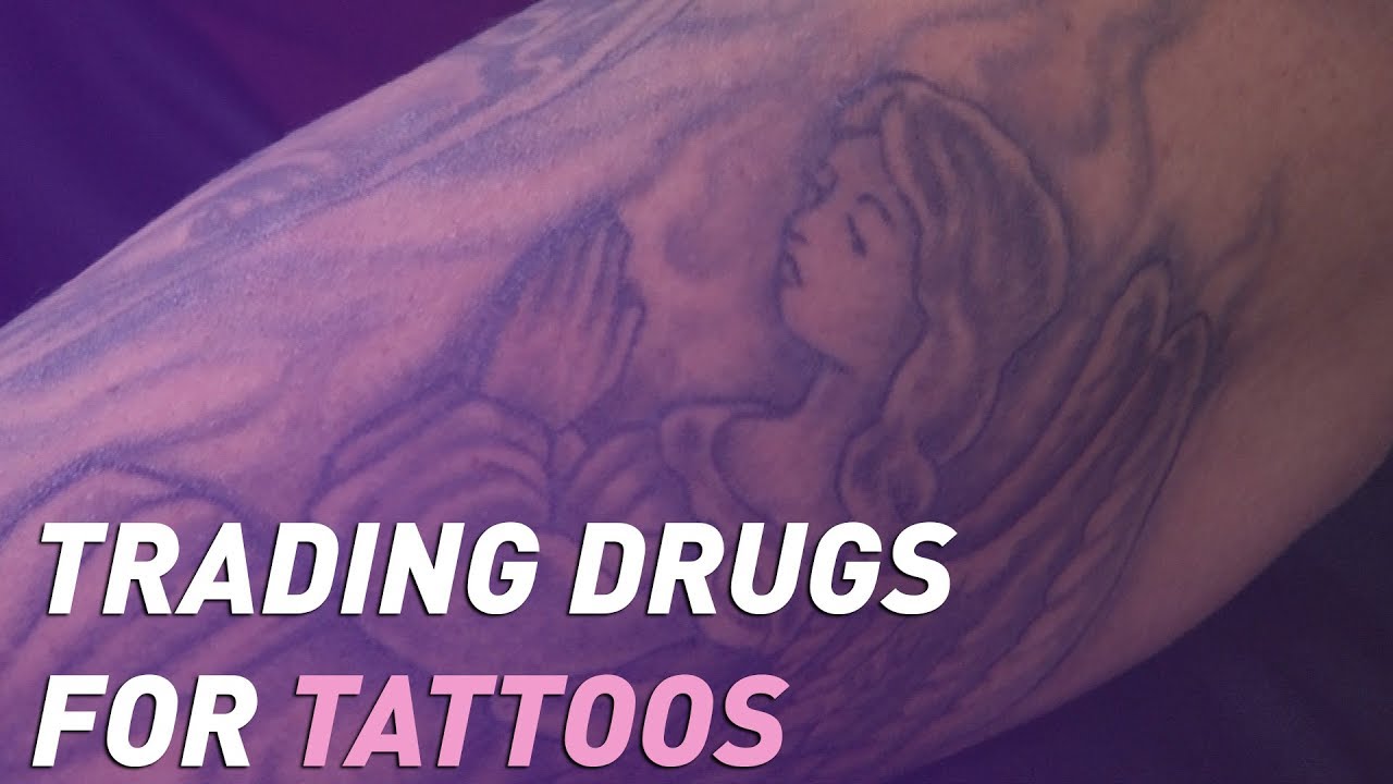 Trading in illegal drugs for tattoos - YouTube