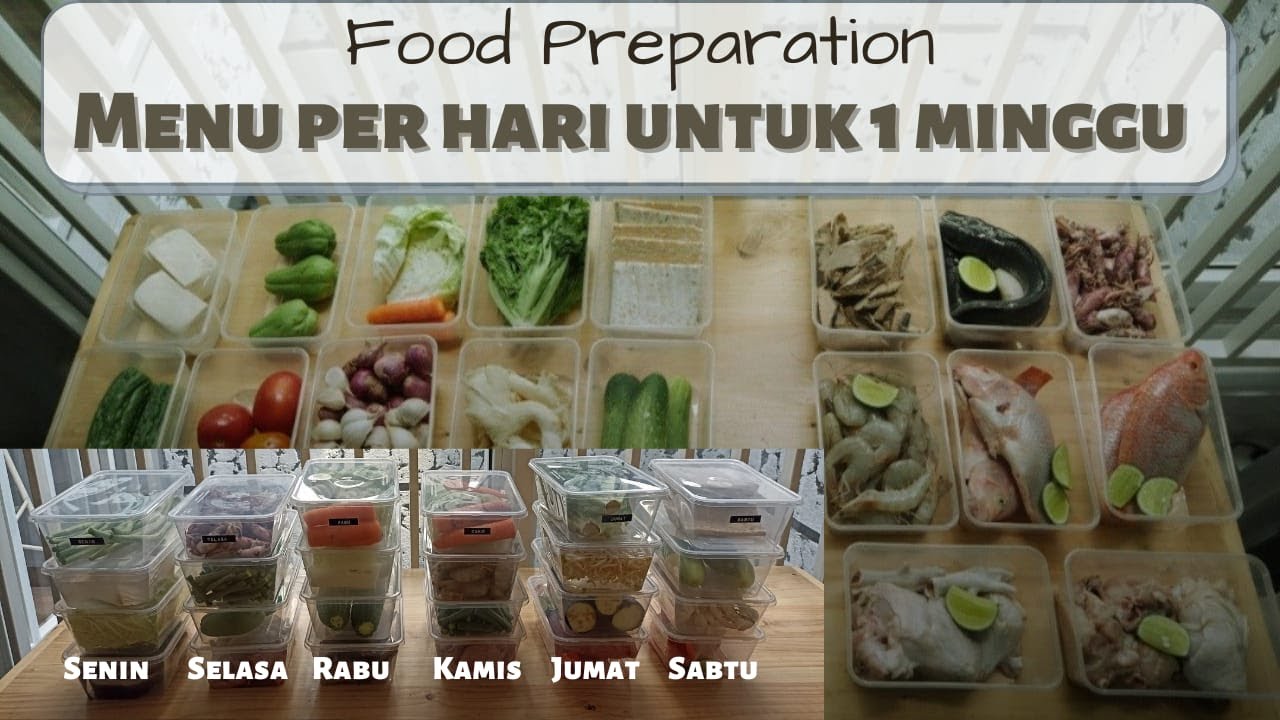 CARA MENGHEMAT WAKTU MEMASAK | FOOD PREPARATION PER-MENU PER-HARI DALAM ...