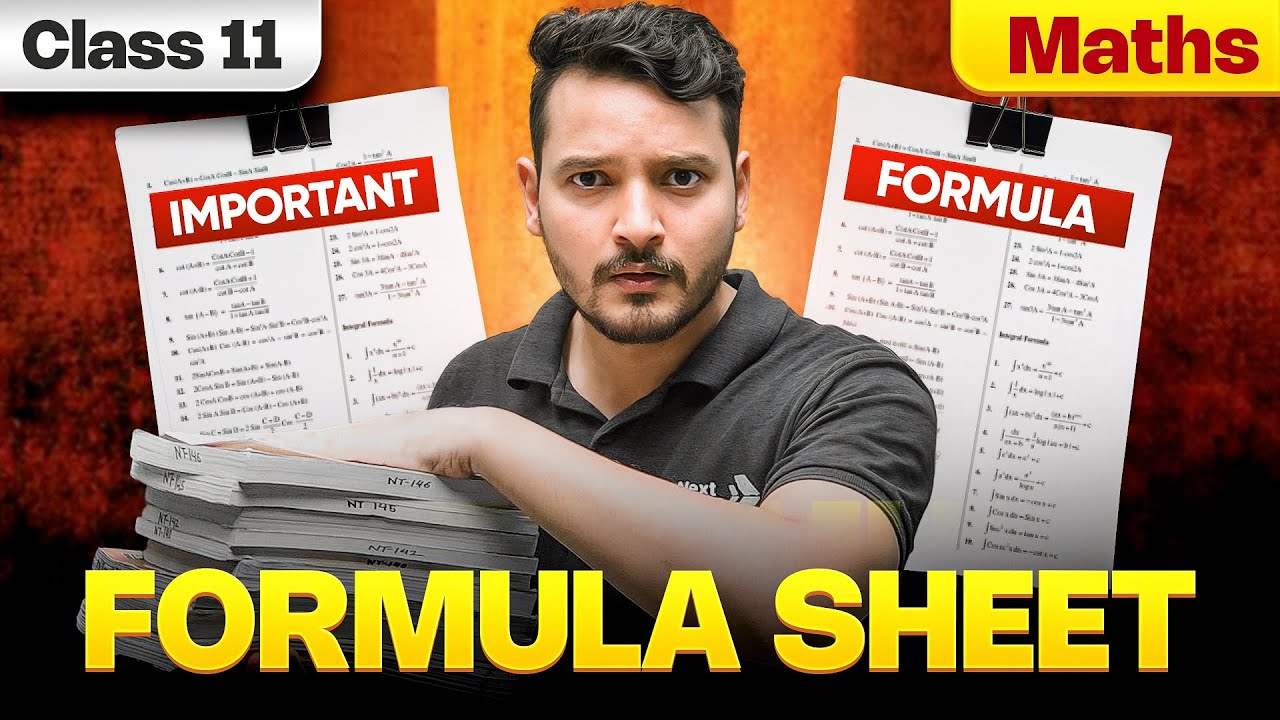 Complete Class 11th Maths Formulas in One Shot | All 11th Important ...