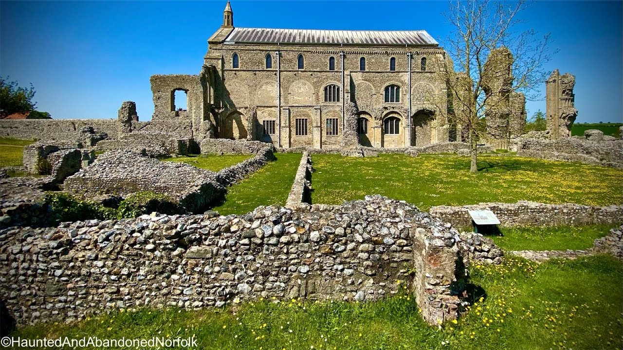 The historic ruins of Binham Priory, the legendary underground tunnels ...
