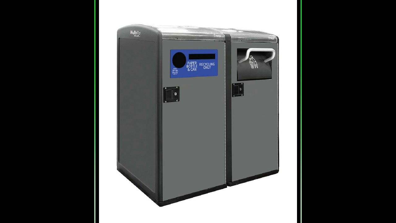 Bigbelly Smart, Solar-Powered Compacting Dustbin - YouTube
