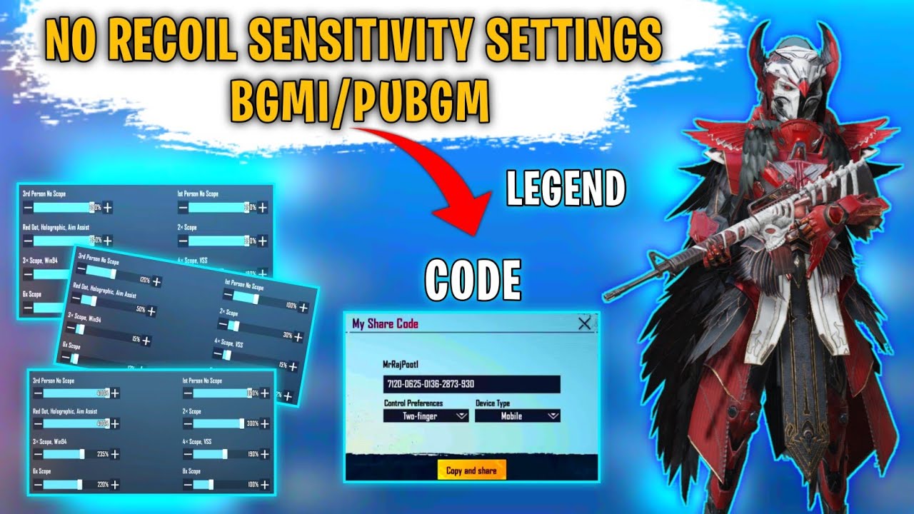 HEADSHOT SENSITIVITY SETTING 🥰 PUBG MOBİLE CONTROL + SENSITIVITY CODES ...