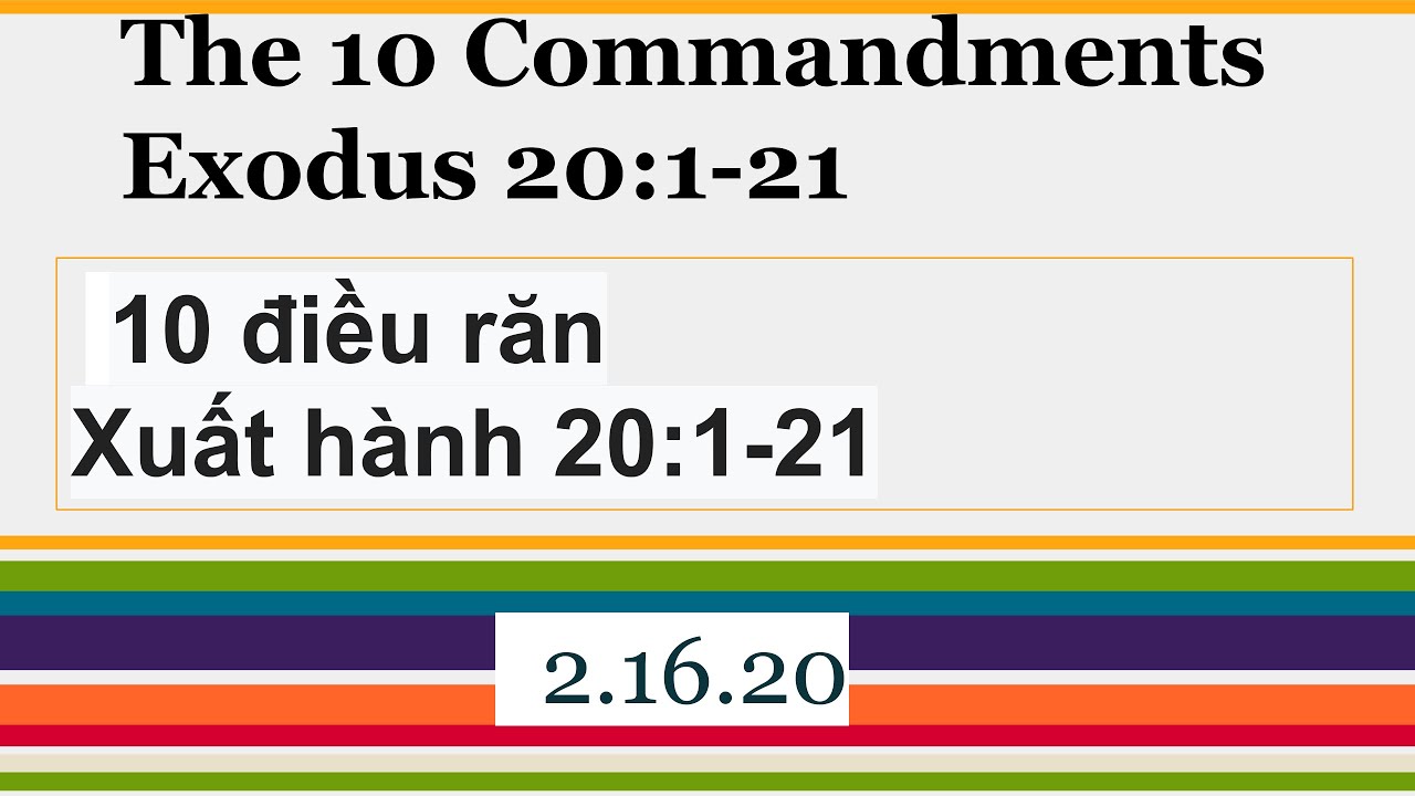 Vietnamese 10 Commandments - YouTube