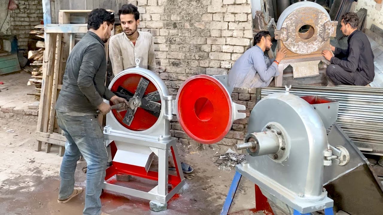 Business Idea: Wheat Grinder Machine Manufacturing Process - YouTube