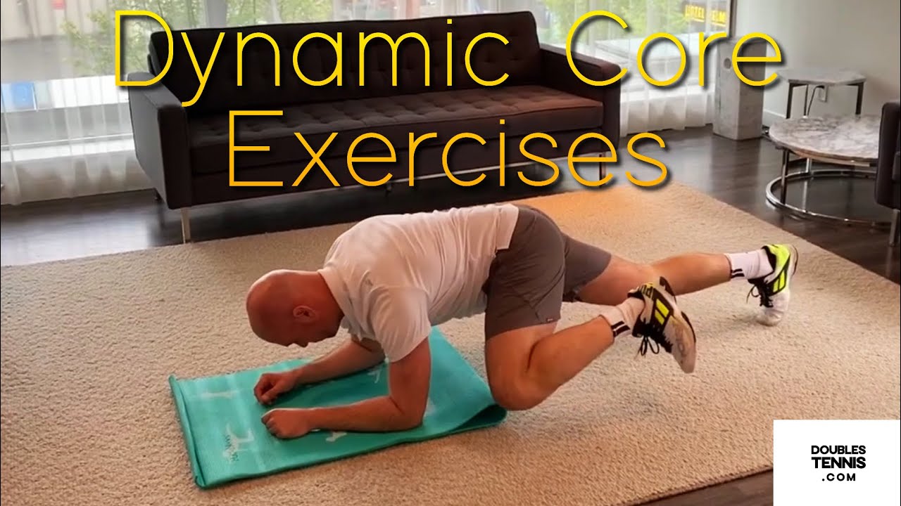 DYNAMIC Core Exercises for Tennis | Tennis Workouts Compilation - YouTube