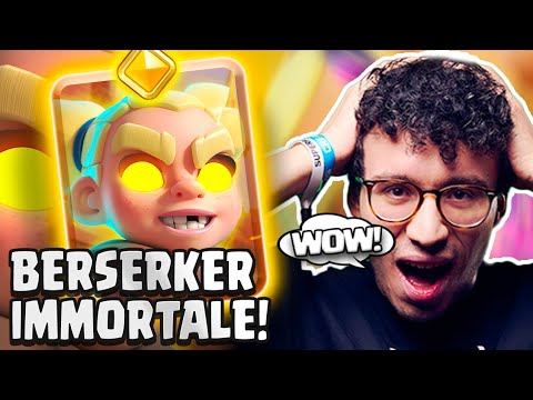 LA BERSERKER EROE DIVENTA IMMORTALE TRASFORMANDOSI IN UNA BELVA! - CLASH ROYALE ITA
