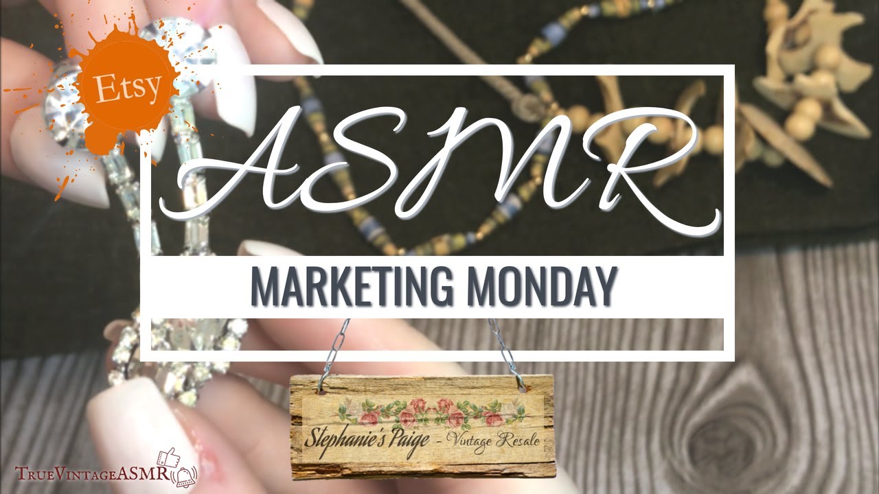 ASMR: 📦[#4] Marketing Monday | Vintage items on ETSY | plastic sounds ...