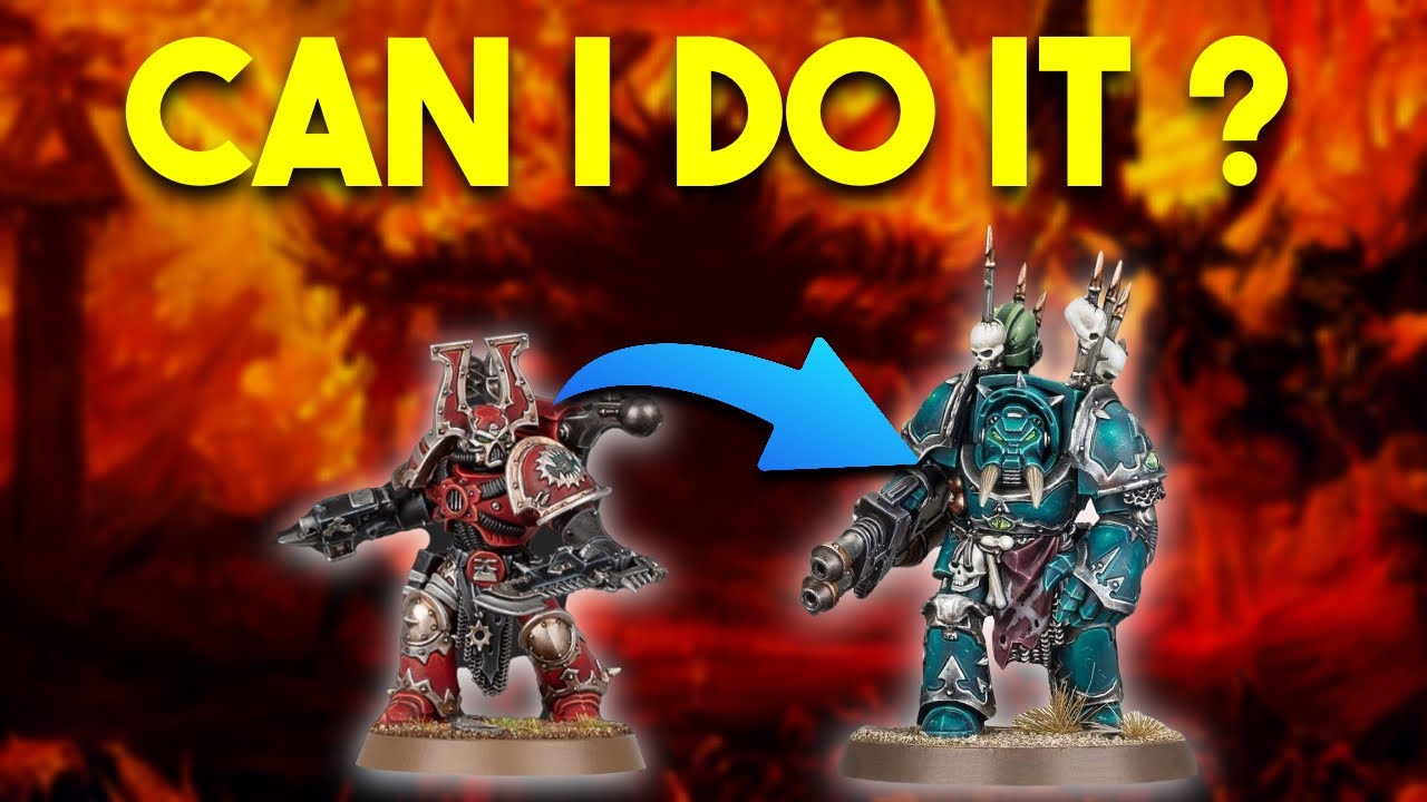 I Painted a Chaos Terminator Like this! - YouTube