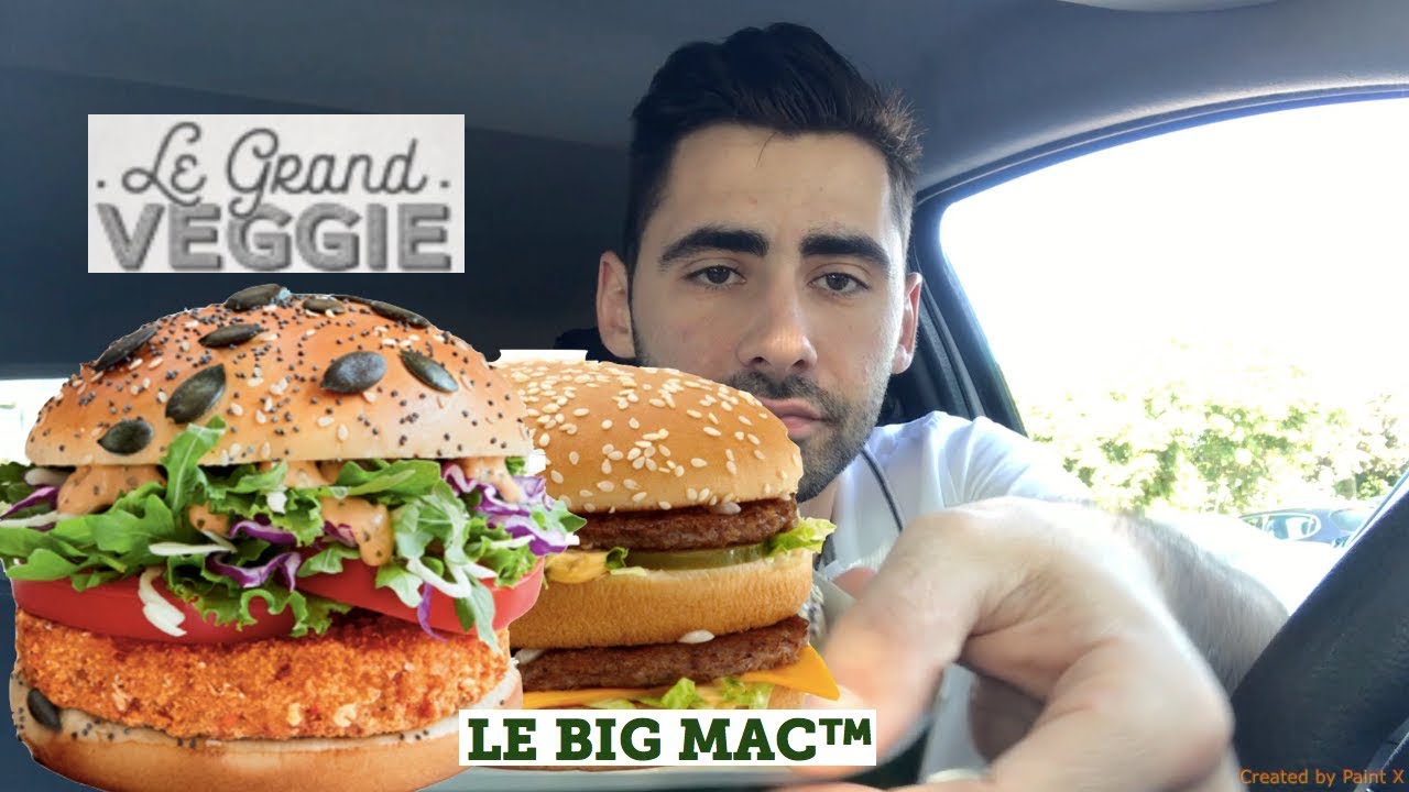 BURGER VEGGIE - BIG MAC - MEGA DEGUSTATION MCDONALD'S - YouTube