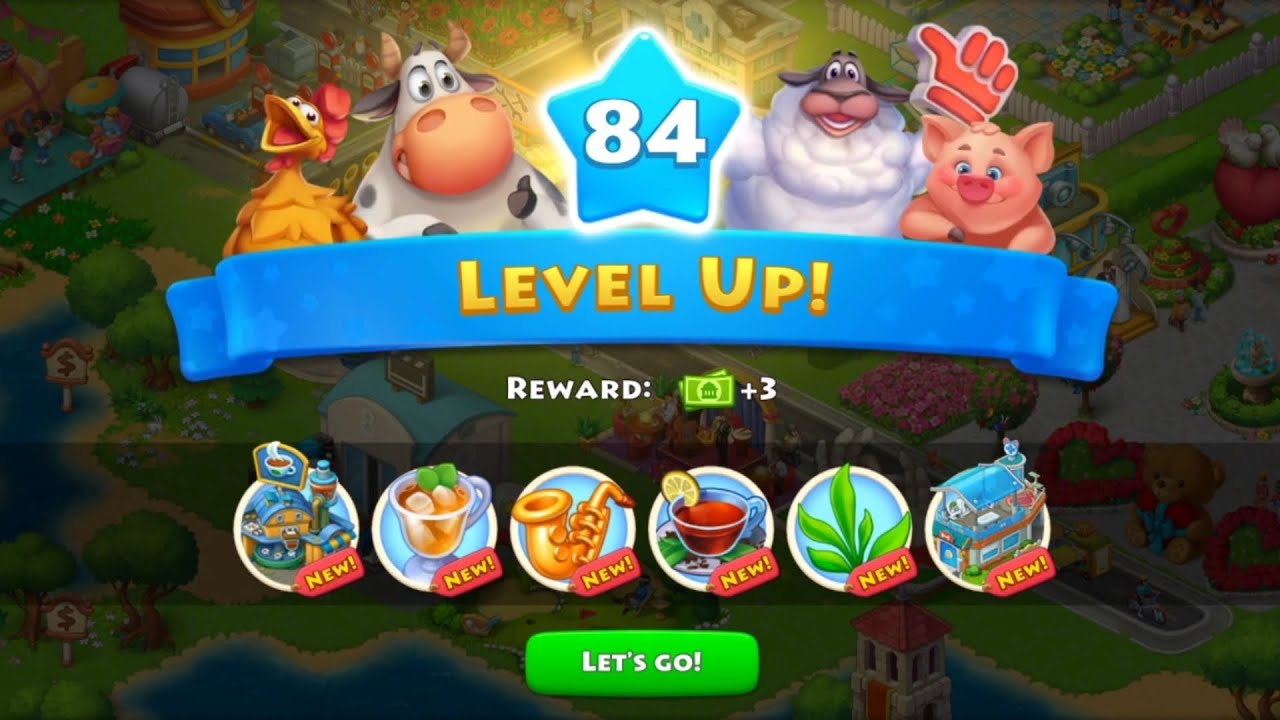 TOWNSHIP!! Level 84 - Tea Factory | Animal Hospital | New Decorations ...