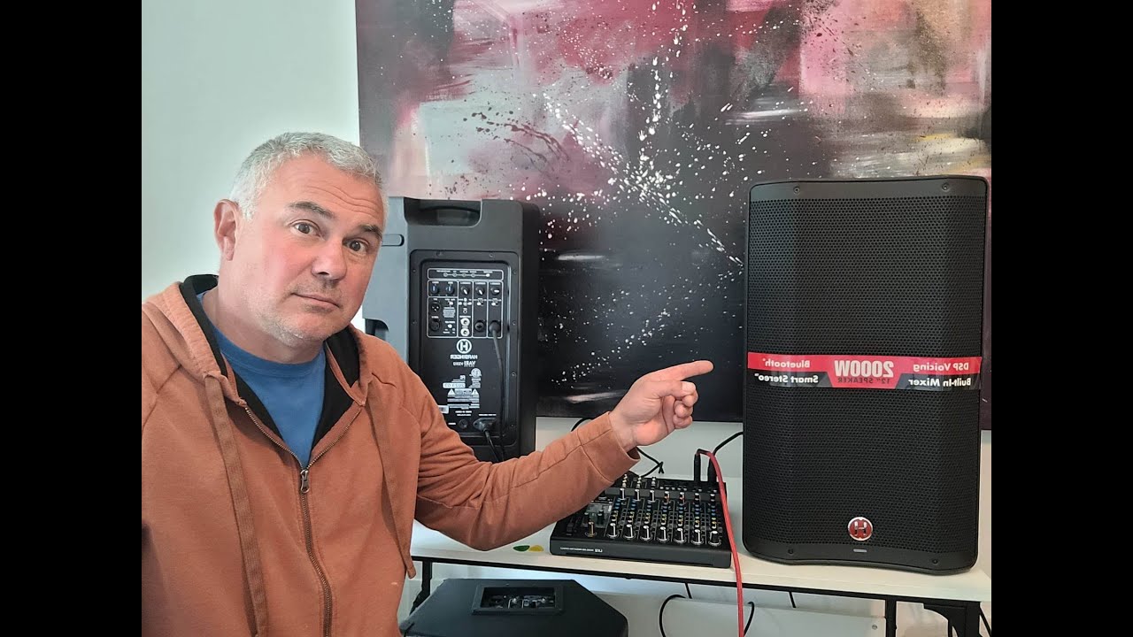 Harbinger V2300 V2312 Powered Speakers with Bluetooth and Mixer review ...