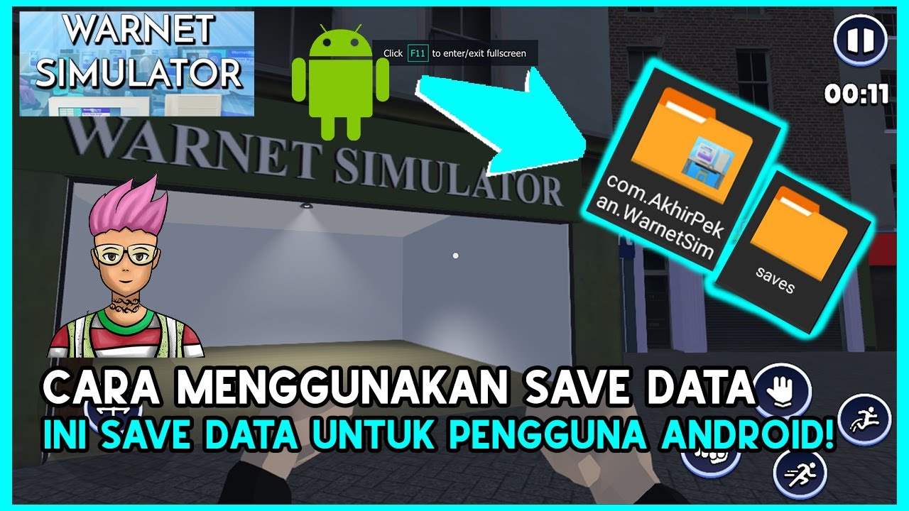 CARA PAKAI SAVE DATA DI ANDROID SMARTPHONE USER WARNET SIMULATOR ...