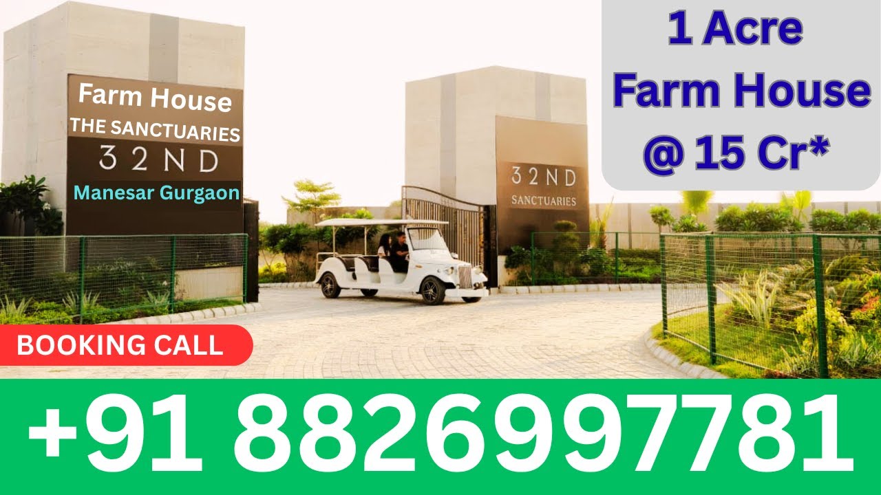 The Sanctuary by 32nd Manesar farmhouse ready to build for sale call ...