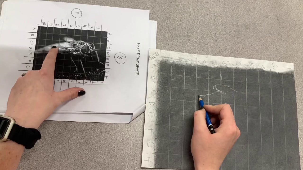 How to begin your subtractive drawing - YouTube