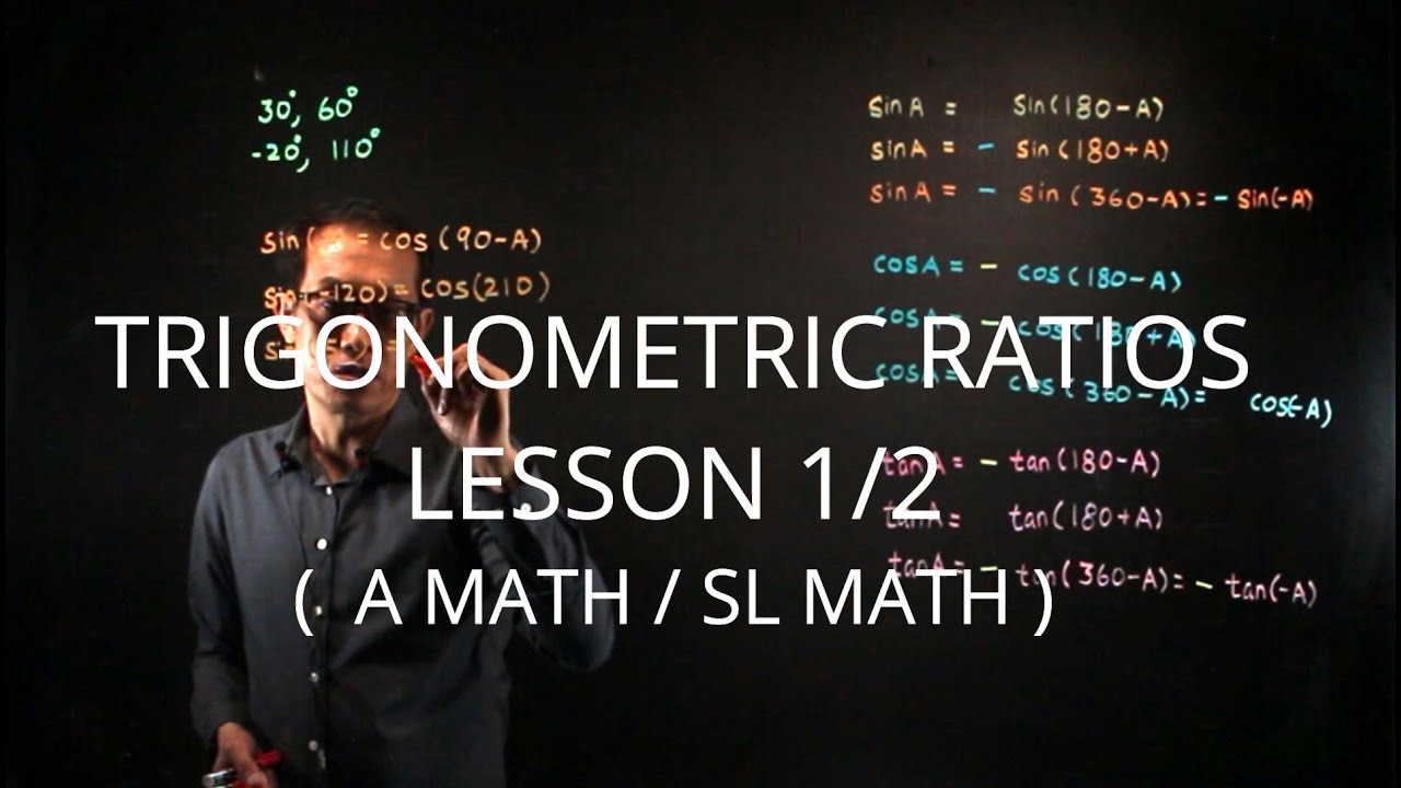 TRIGONOMETRIC RATIO LESSON 1/2 (A MATH ) - YouTube