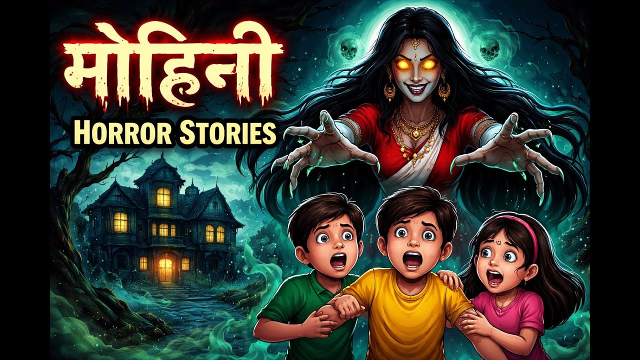 मोहिनी Mohini Gigloo kids Horror stories Horror Cartoon Horror Animated ...