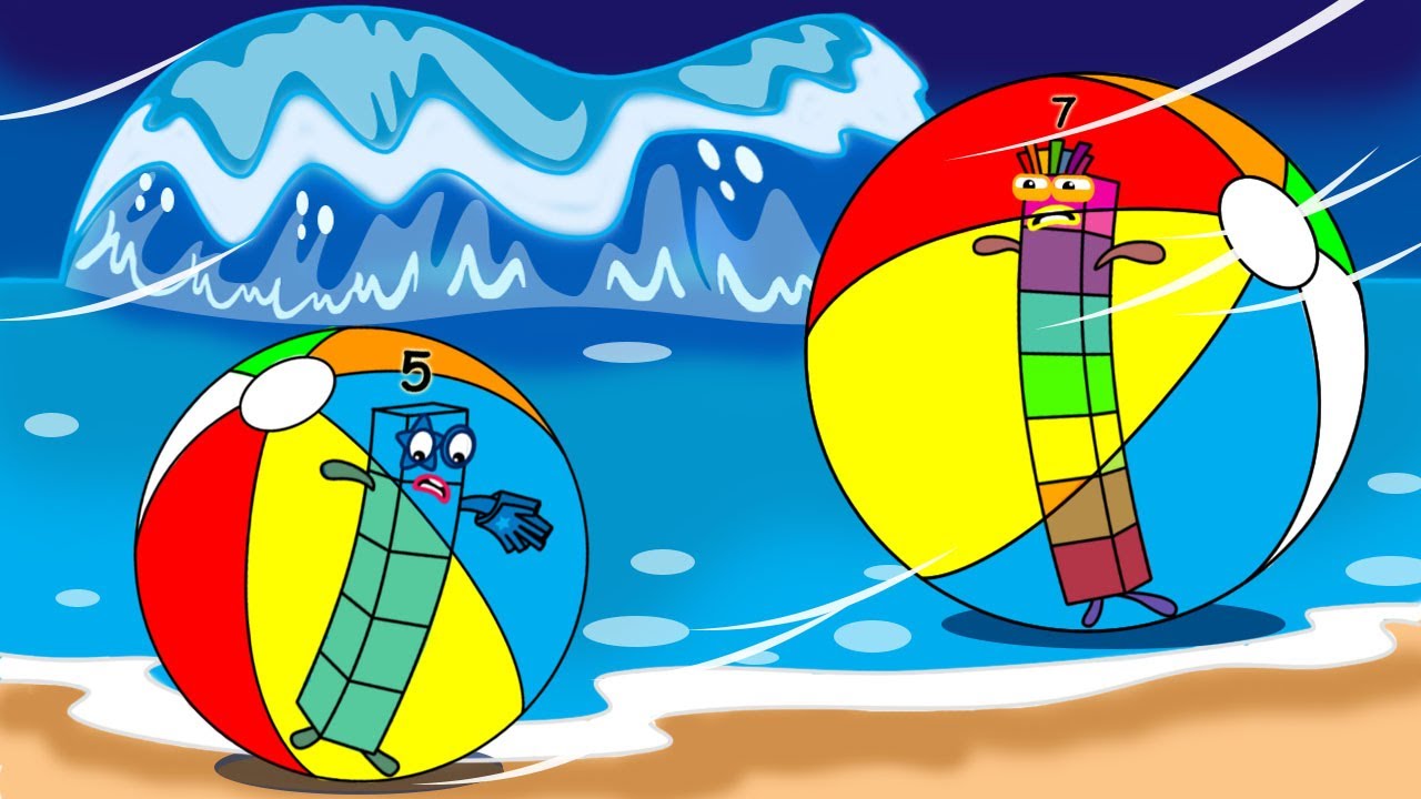 The Big Waves Coming! Blocks 5 7 stuck inside a Beach Ball ...